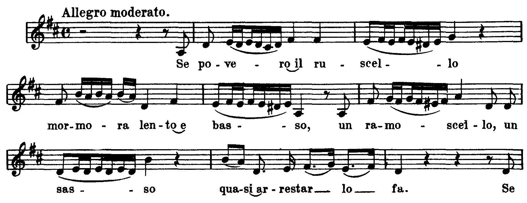 Se povero il ruscello - Introdução aos Trinados - Partitura, Tradução e ...