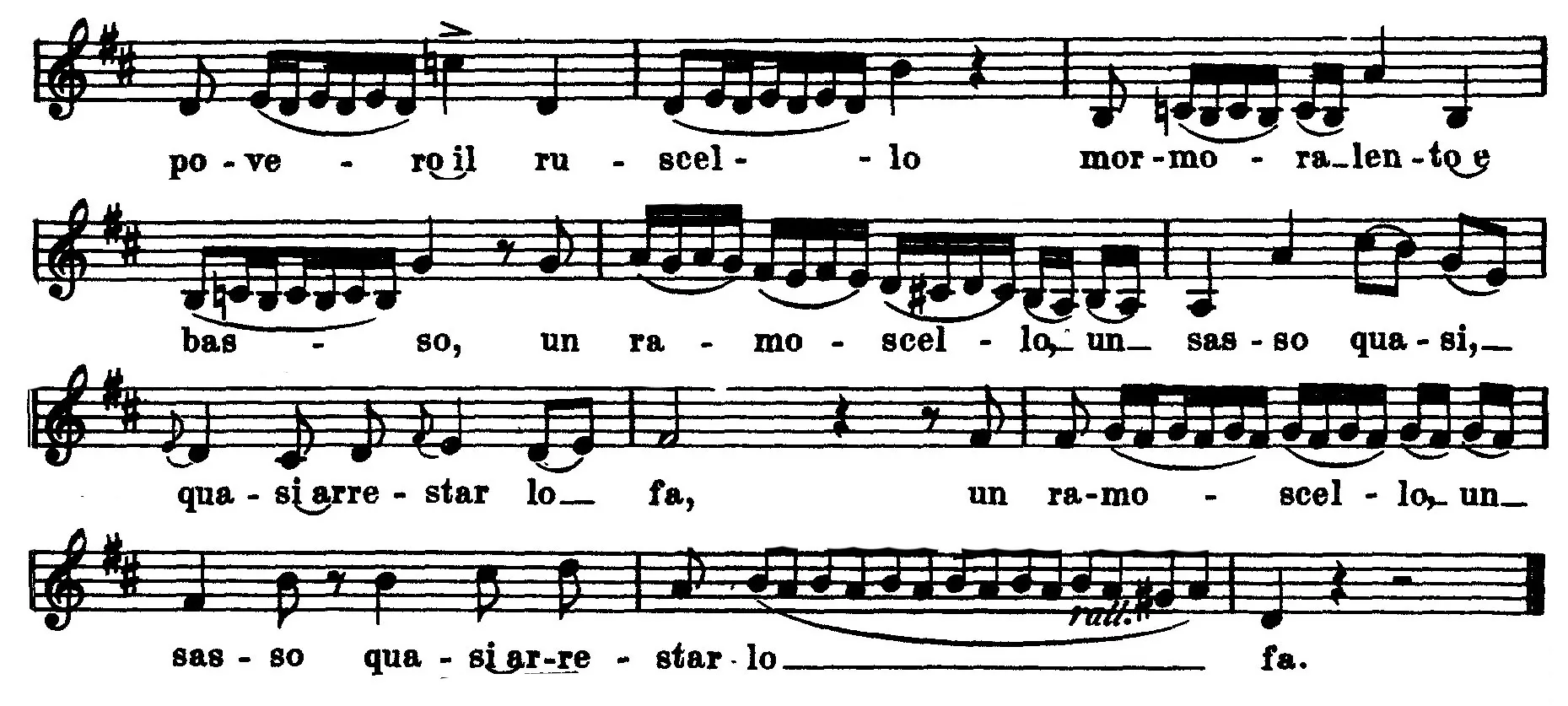 Se povero il ruscello - Introdução aos Trinados - Partitura, Tradução e ...